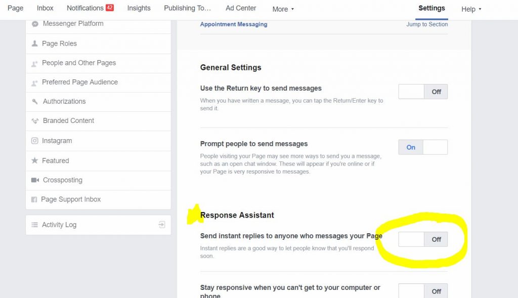 How to Set Auto-Responder Messages on Facebook Business Pages ...